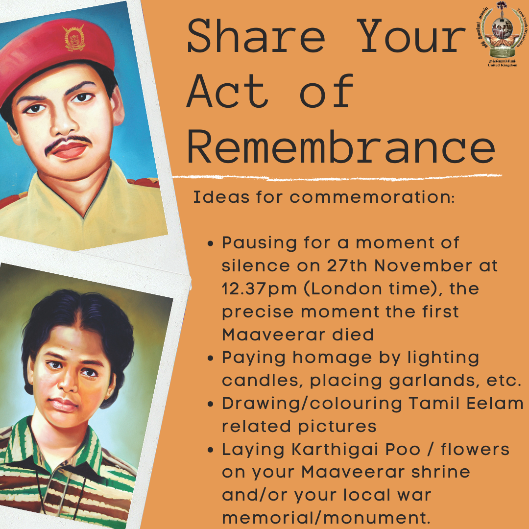 Share your Act of Remembrance – Maaveerar Naal 2020